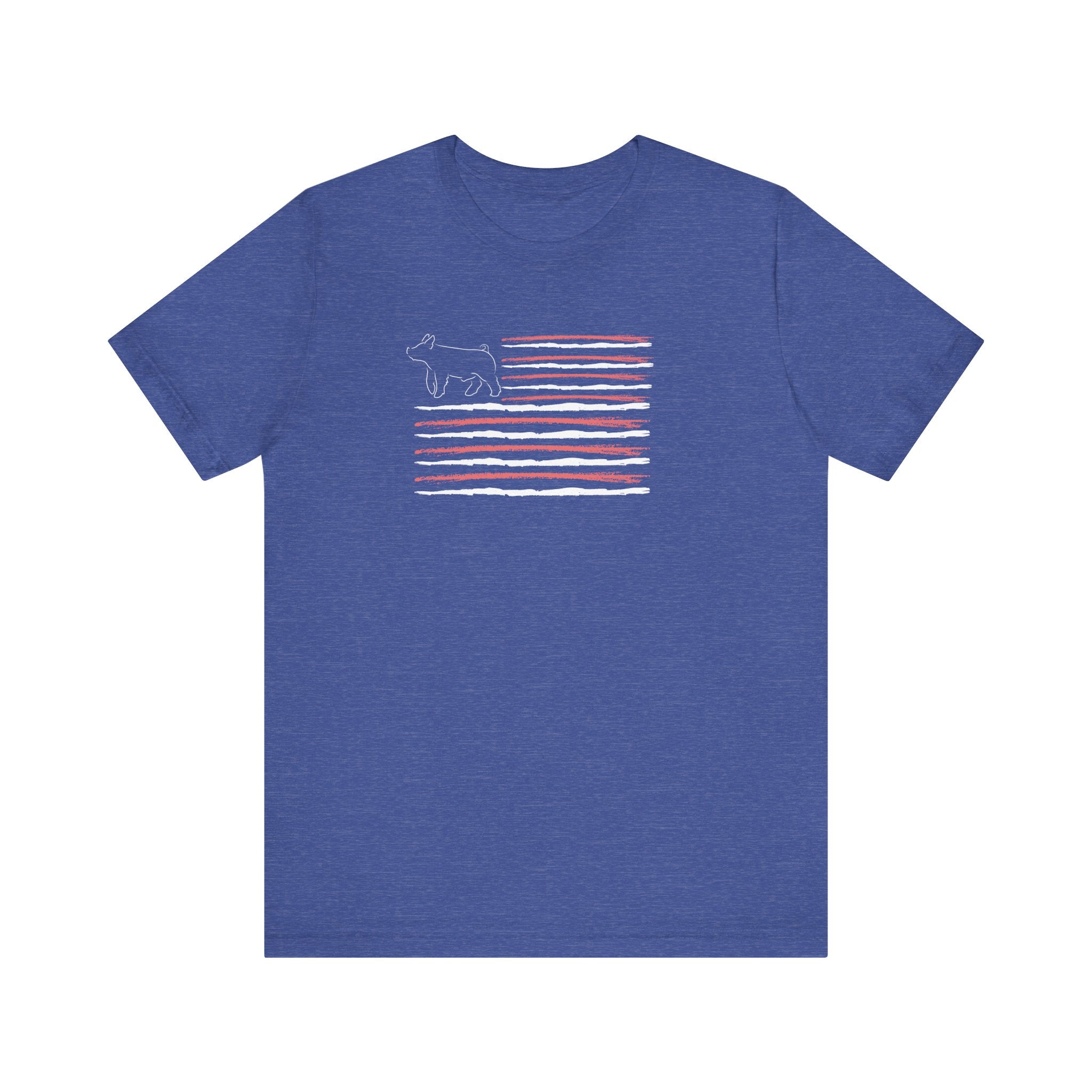 Show Barrow American Flag T-Shirt, Show Livestock, Show Stock, Barrow ...