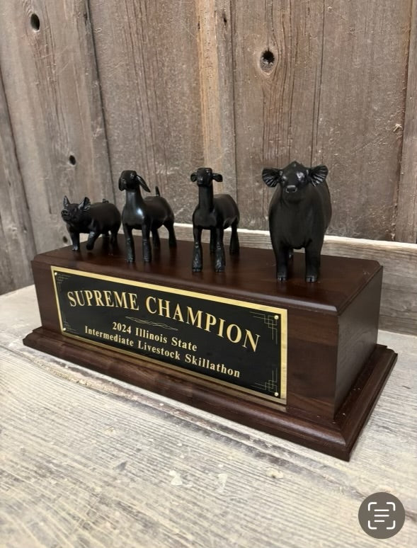 Master showmanship trophy – Jared Schlipf Design